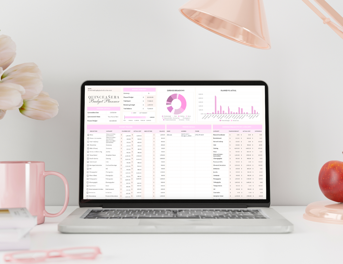 FREE Quinceañera planning spreadsheet | The ultimate Quince to-do list ...